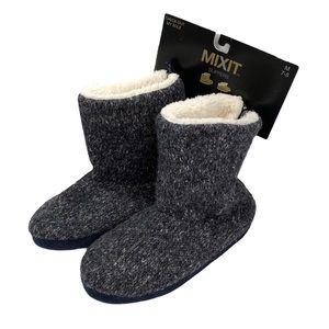 Mix It | Shoes | Mixit Slippers Booties Size M 78 Charcoal | Poshmark